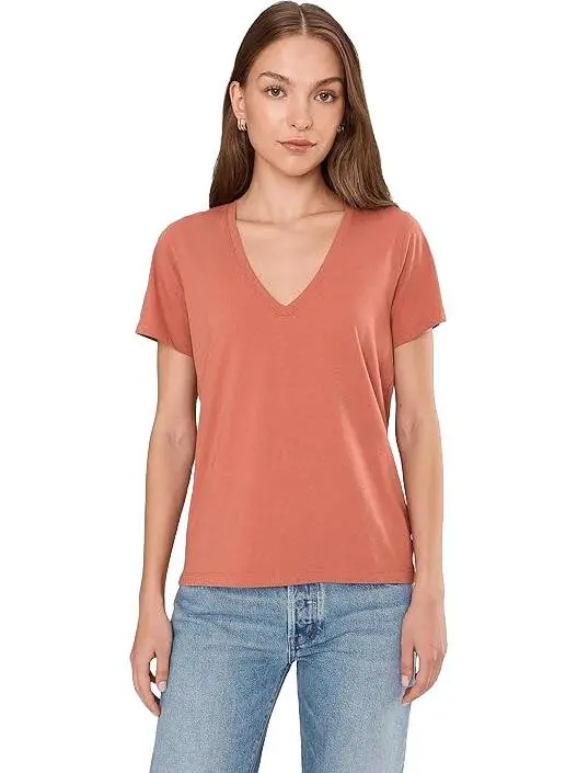 Madewell Northside V-neck Tee - Orange