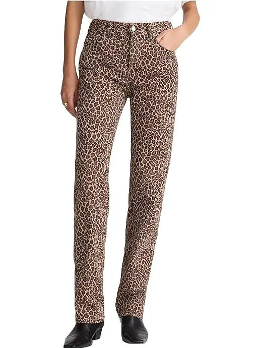 Madewell Longline Straight Leg Jeans - Brown