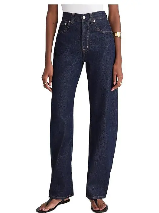 Madewell The Balloon Jean In Rinse Wash - Blue