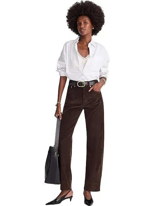 Madewell Balloon Pant In Cord - Brown