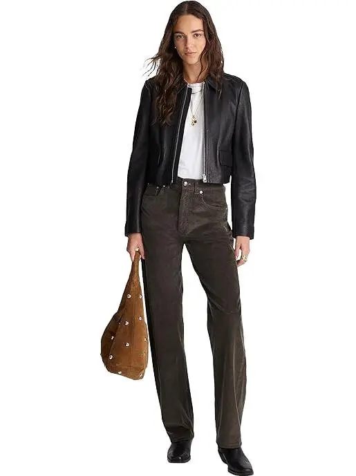 Madewell Balloon Pant In Cord - Green