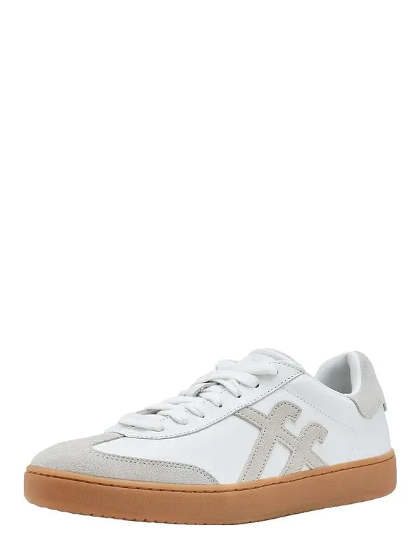 Fitflop The Dash Ff T-toe Leather Suede Trainers - Gray