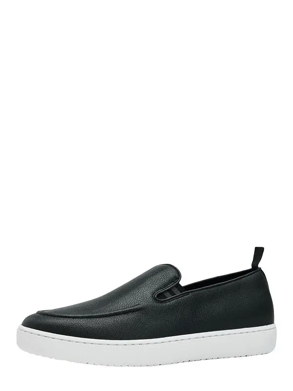 Fitflop Craft-q Tumbled Leather Moc Loafers - Black
