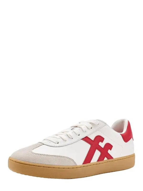 Fitflop The Dash T-toe Leather Sneakers - Red