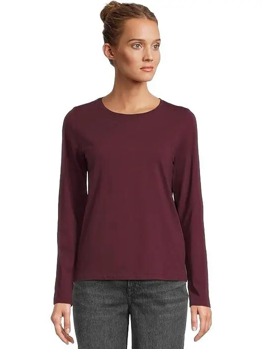 Madewell Northside Long Sleeve Tee - Burgundy