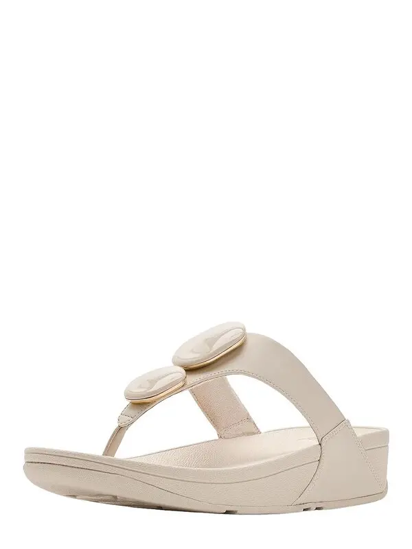Fitflop Lulu Marbled-stone Wedge Sandals - Beige