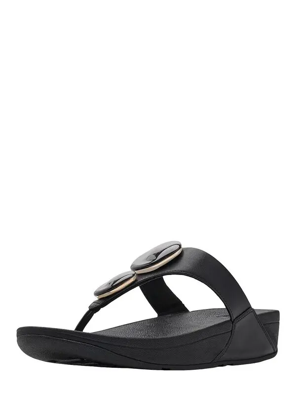 Fitflop Lulu Marbled-stone Wedge Sandals - Black