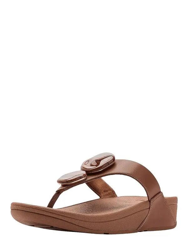 Fitflop Lulu Marbled-stone Wedge Sandals - Tan