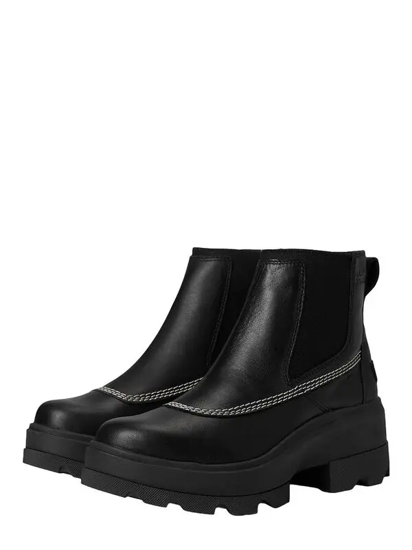 Sorel Joan Frwd Chelsea Boots - Black/bleached Ceramic