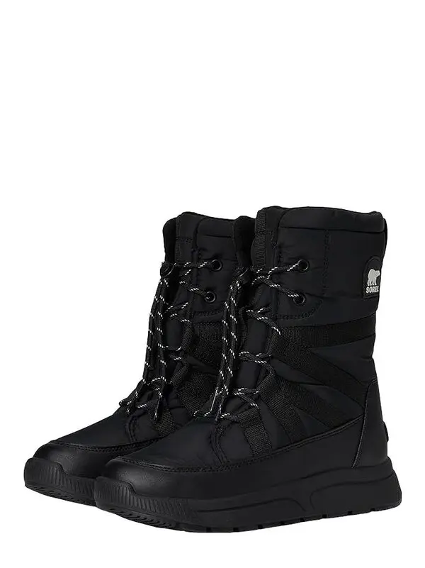 Sorel Whitney Iii Tall Waterproof Lace-up Boots - Black