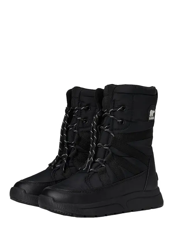 Sorel Whitney Iii Tall Waterproof Lace-up Boots - Black
