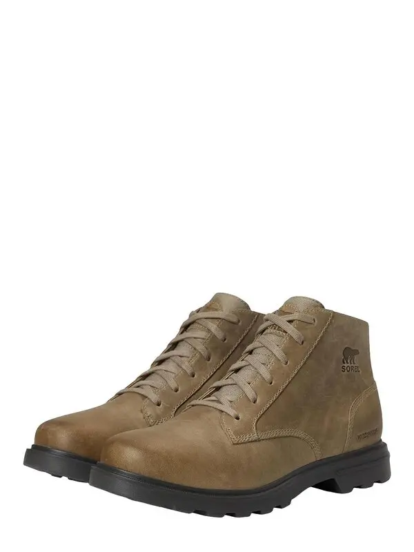 Sorel Cyprus Waterproof Lace-up Ankle Boots - Khaki