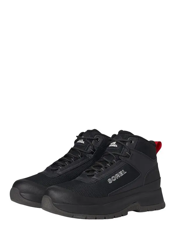 Sorel Outing Nw Sneaker Mid Waterproof Lace-up Boots - Black