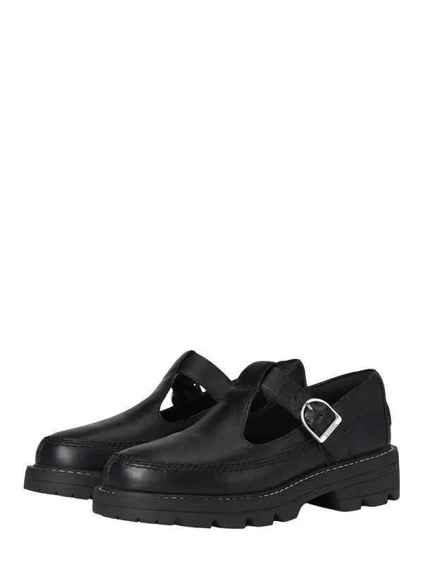 Sorel Revel Ave Mary Jane Shoes With Block Heel - Black