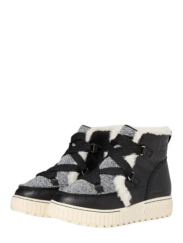 Sorel Ona Ave Waterproof Lace-up Alpine Boots - Black