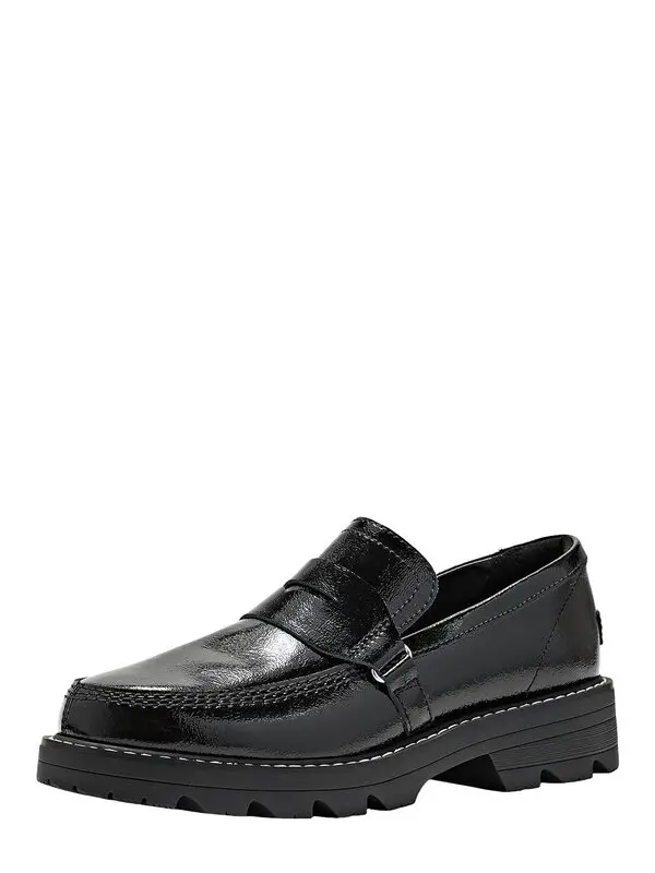 Sorel Revel Ave Loafer Shoes - Black/chalk