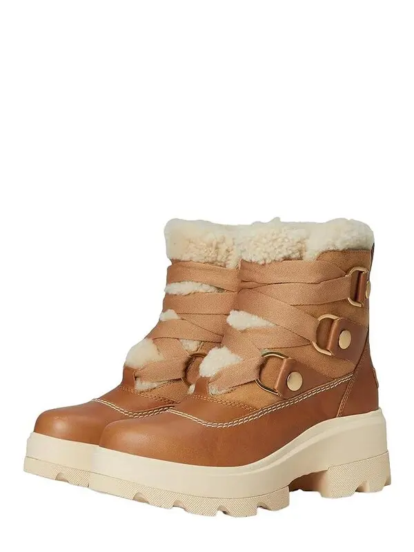 Sorel Joan Frwd Cozy Waterproof Lace-up Block Heel Boots - Brown