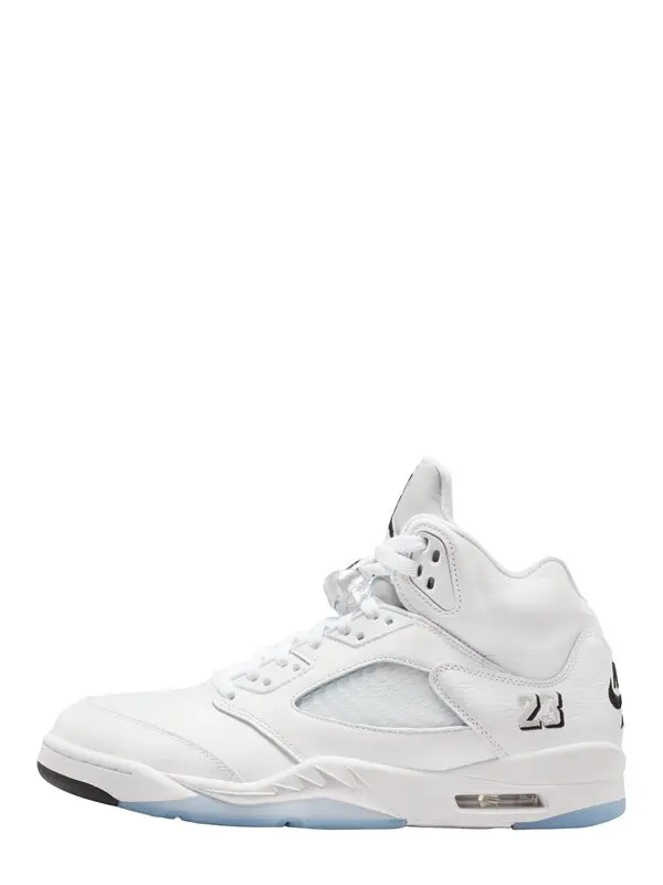 JORDAN 5 Retro Og " Metallic" High Top Sneakers - White