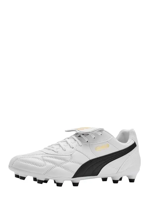 PUMA King Top Firm Artificial Ground Soccer Cleats - White