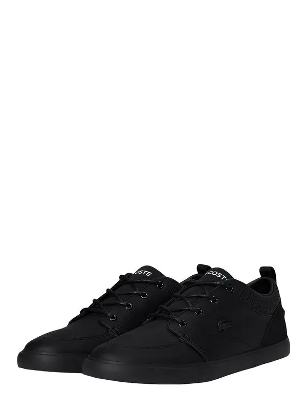 Lacoste Bayliss Leather Lace-up Sneakers - Black