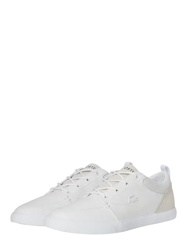 Lacoste Bayliss Leather Lace-up Sneakers - White