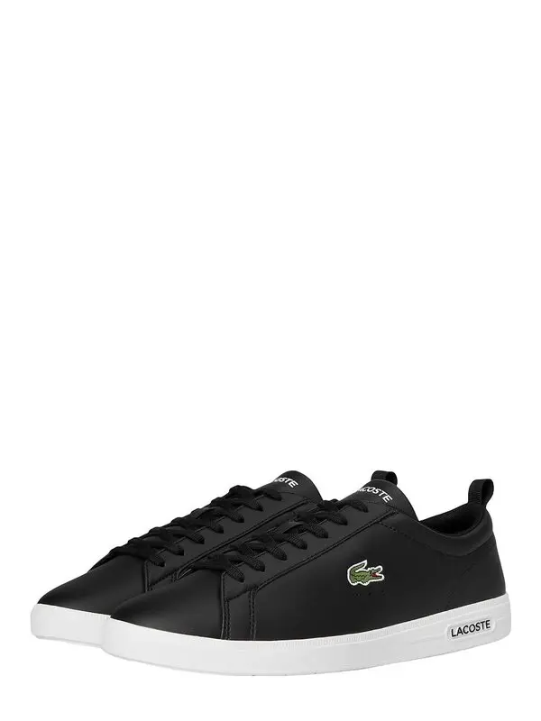 Lacoste Court-inspired Leather Sneakers - Black