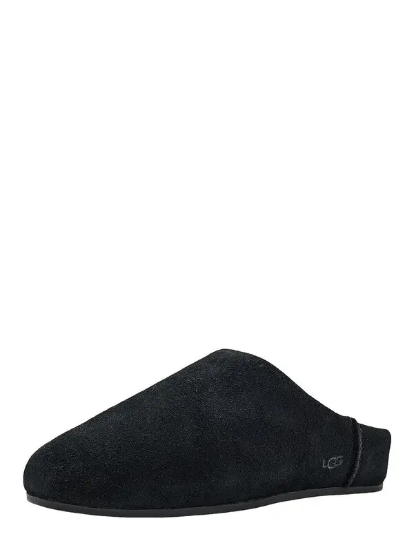 UGG Elea Slip-on Suede Slippers - Black