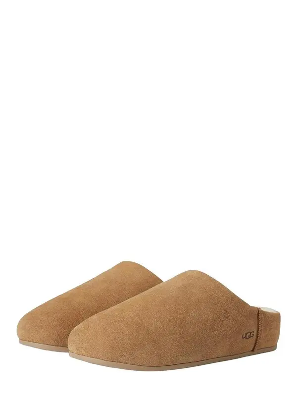 UGG Elea Slip-on Suede Slippers - Brown