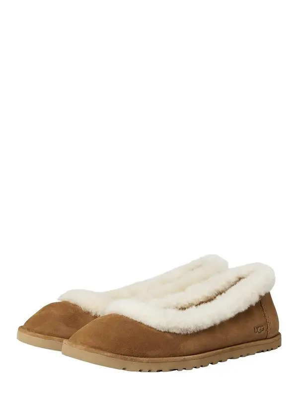 UGG Zora Ballet Flat Shoes - Brown