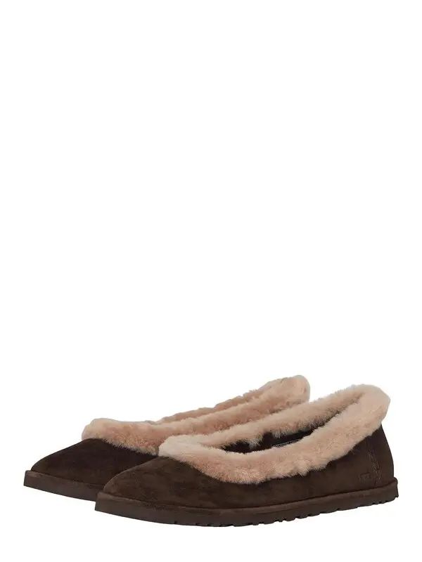 UGG Zora Ballet Flat Shoes - Brown