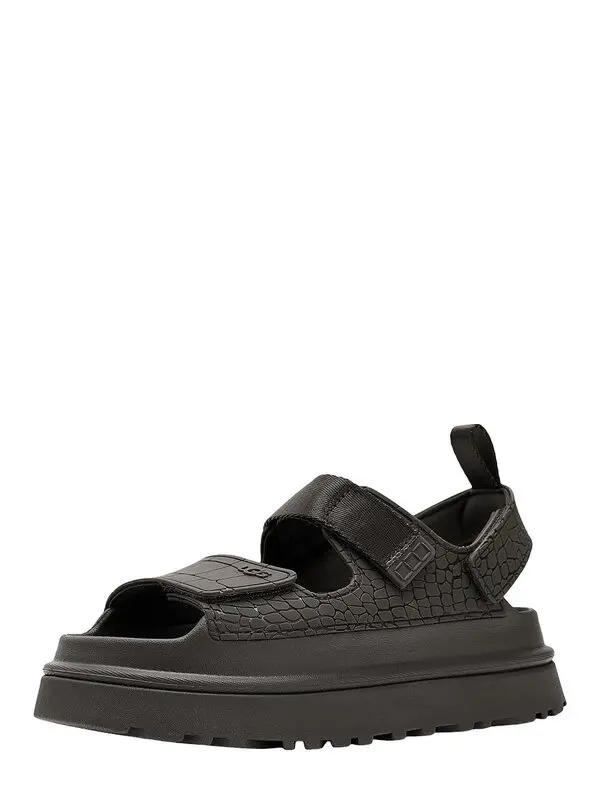 UGG Goldenglow Embossed Sandals - Gray