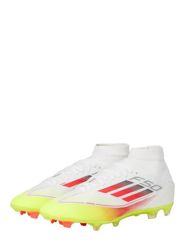 Adidas F50 League Mid Top Firm Ground/multi Ground Soccer Cleats - Bone