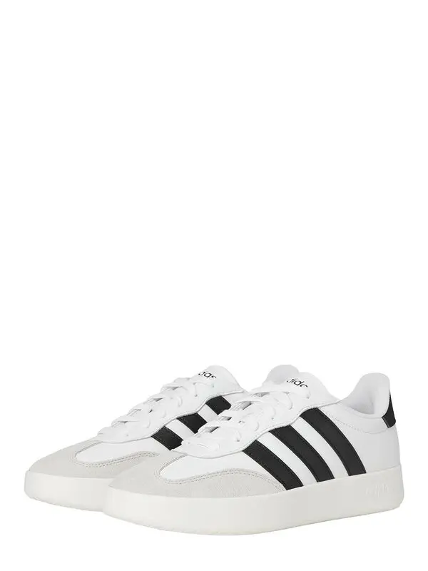 Adidas Barreda Leather And Suede Sneakers - White