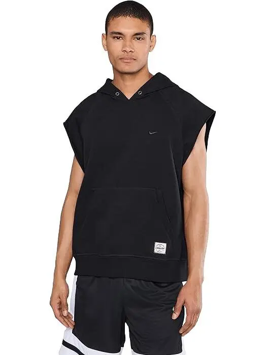 Nike Athletic Club Dri-fit Fleece Sleeveless Hoodie - Black
