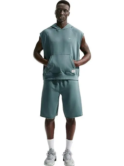 Nike Athletic Club Dri-fit Fleece Sleeveless Hoodie - Blue