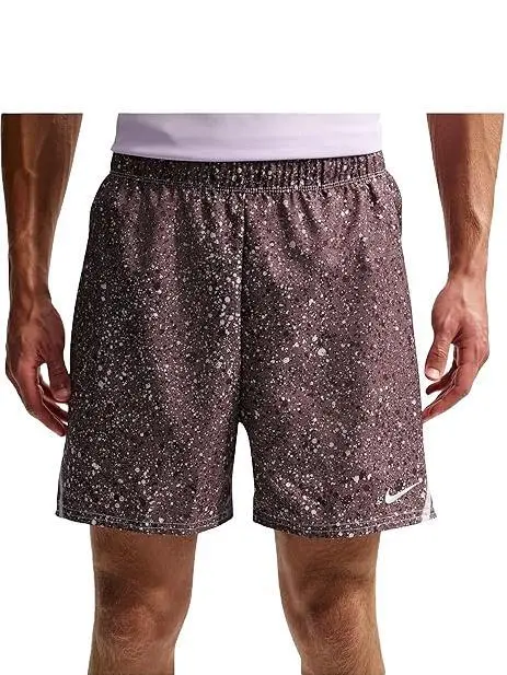 Nike Dri-fit Victory 7 All Over Print Shorts - Brown