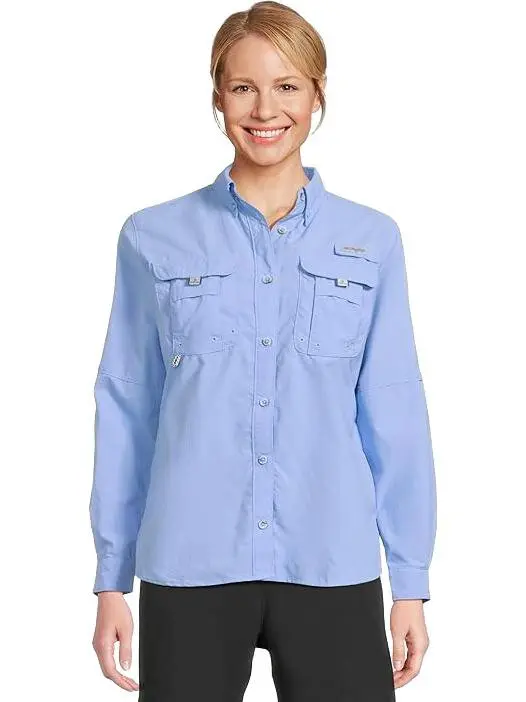 Columbia Bahama Ii Long Sleeve Shirt - Blue