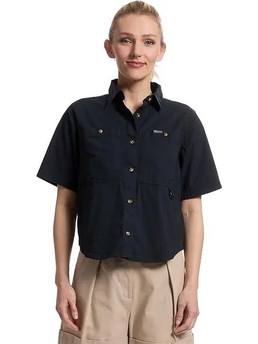 Columbia Short Sleeve Collared Shirt - Black