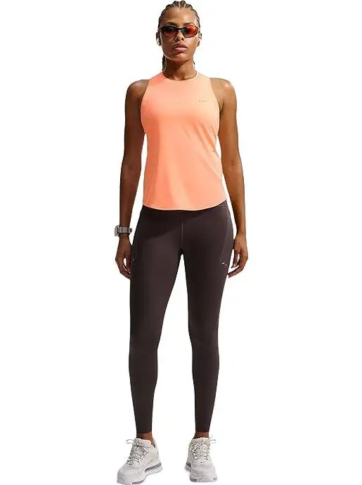 Nike Swift Dri-fit Running Tank Top - Orange