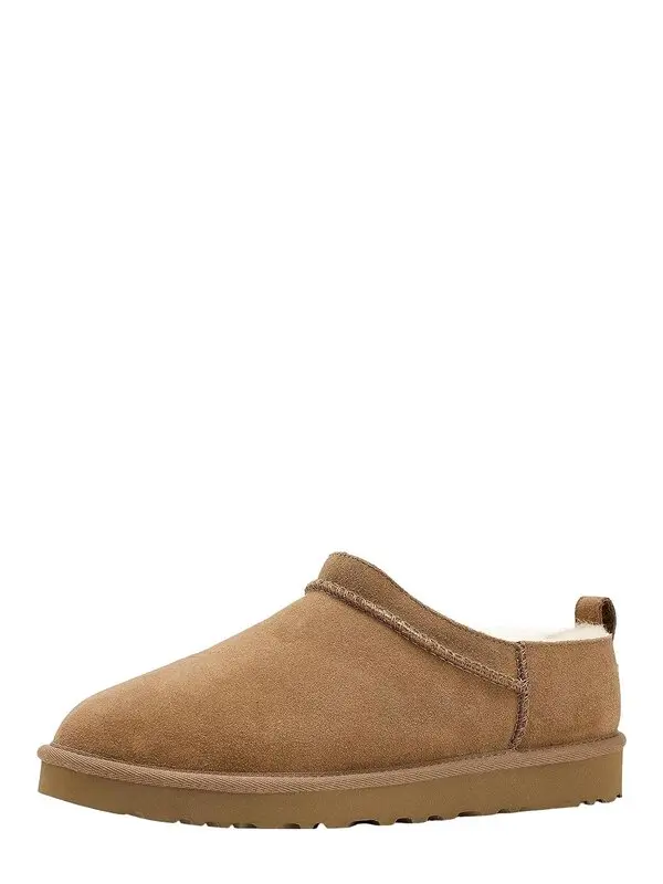UGG Classic Suede Boots With Fur Lining - Brown