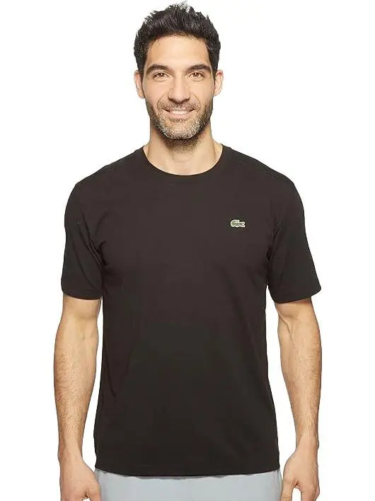 Lacoste Sport Short Sleeve Technical Jersey Tee Shirt T Shirt - Black