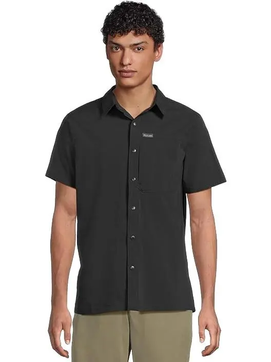 Columbia Sage Peak Woven Short Sleeve Shirt Clothing - Black