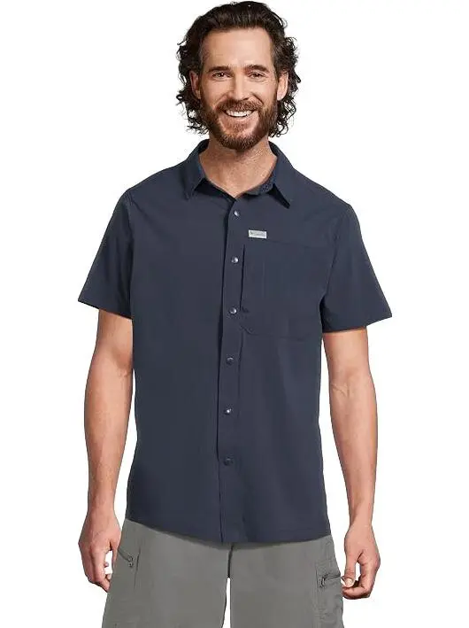 Columbia Sage Peak Woven Short Sleeve Shirt Clothing - Navy