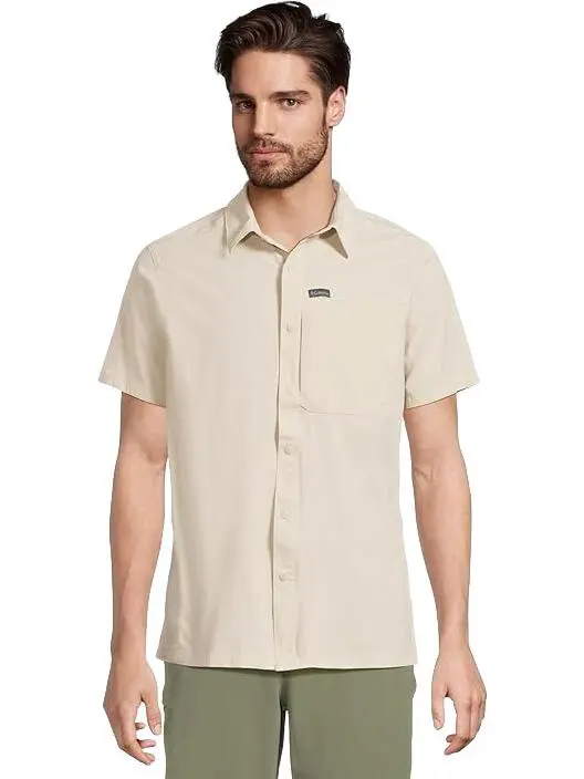 Columbia Sage Peak Woven Short Sleeve Shirt Clothing - Tan