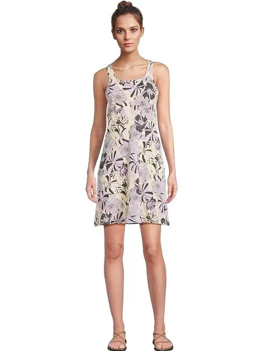 Columbia Sleeveless Tropical Print Mini Dress - Multi