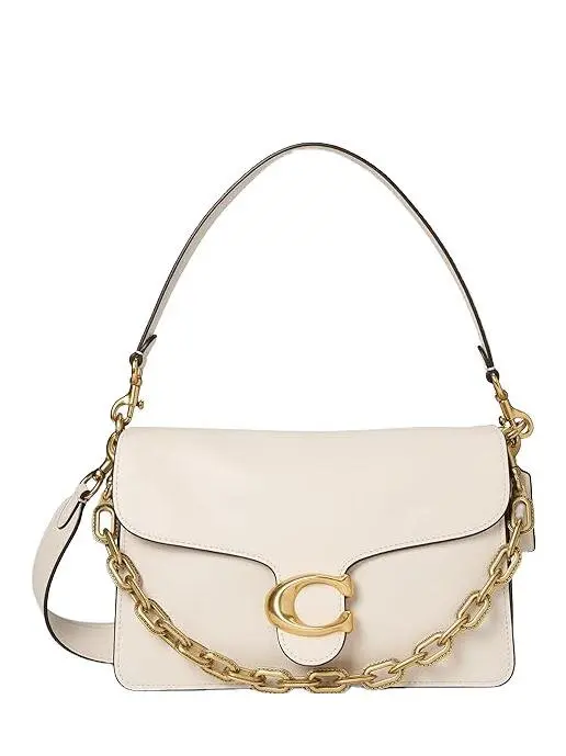 COACH Chain Tabby Shoulder Bag - White