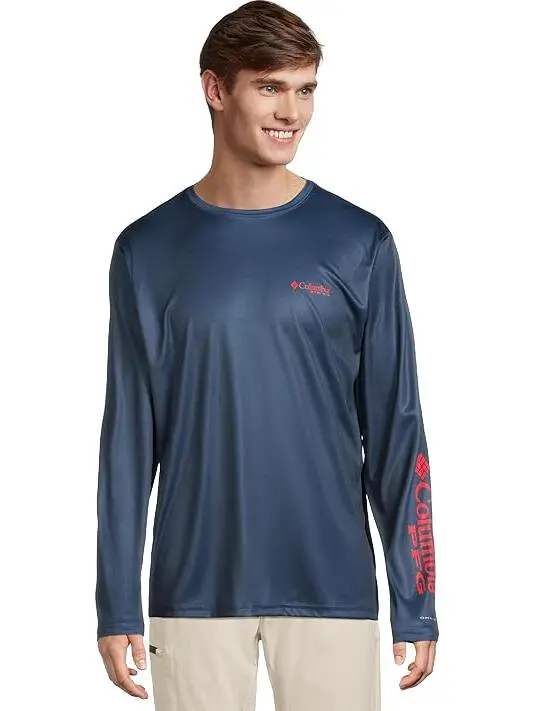Columbia Terminal Tackle Pfg High Side Long Sleeve Clothing Collegiate /pfg High Side Dorado - Navy