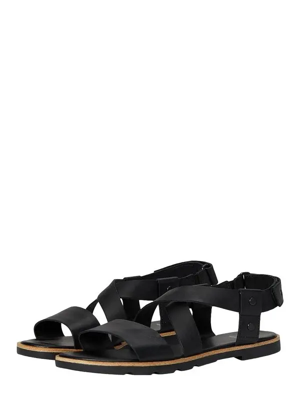 Sorel Ella Iii Crisscross Sandals - Black
