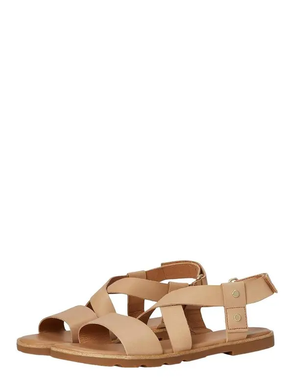 Sorel Ella Iii Crisscross Sandals - Tan