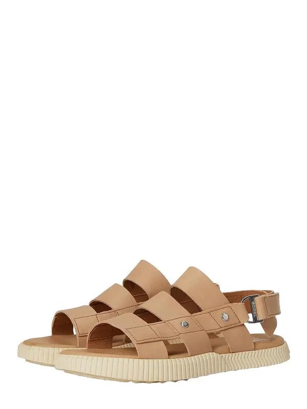 Sorel Ona Ave Slingback Flat Sandals - Brown